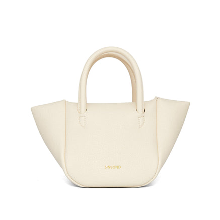 SINBONO Luxury Designer Milk Yellow Bag- Women's Selena Ruched Hobo Bag