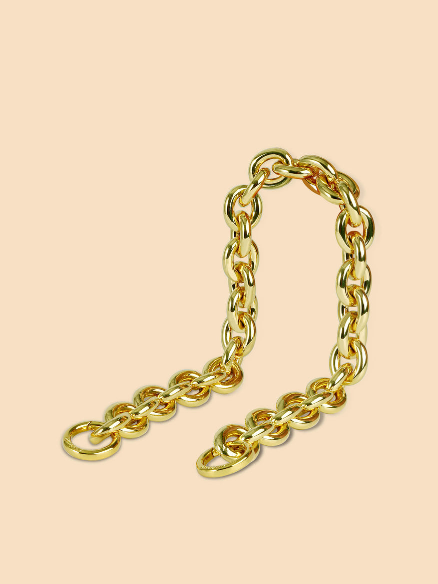 European Word Chain Strap Gold - Chain Shoulder Strap Bag -SINBONO