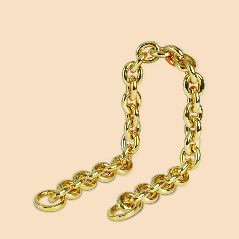European Word Chain Strap Gold - Chain Shoulder Strap Bag -SINBONO