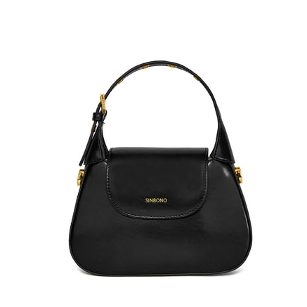 SINBONO Luxury Designer Black Bag- Women's Alice Top Handle Bag